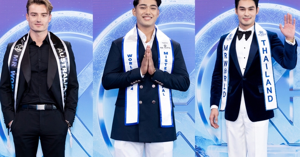 Hơn 60 nam vương chính thức nhận sash, bảng tên Mr World 2024 tại Việt Nam