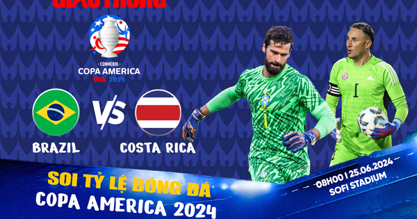 Soi tỷ lệ Brazil vs Costa Rica (8h ngày 25/6), bảng D Copa America 2024
