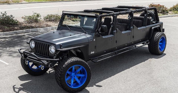 Ngắm chiếc Jeep Wrangler kéo dài cùng 6 cửa độc đáo