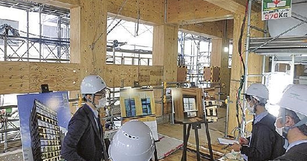 Japan's first fully wooden fire-proof high rise constructed in Yokohama